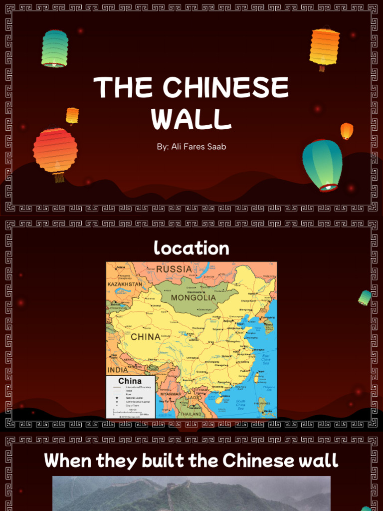 The Chinese Wall - Ali Fares | PDF