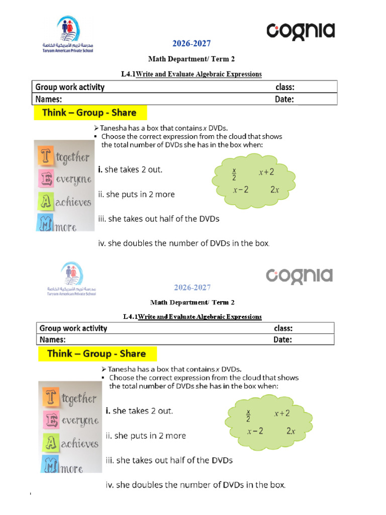 Group Work Activity 1 | PDF