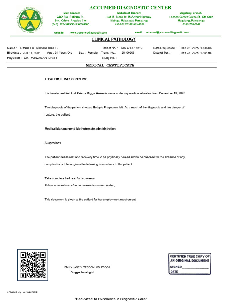 Kris - Medcert | PDF | Health Sciences | Medicine