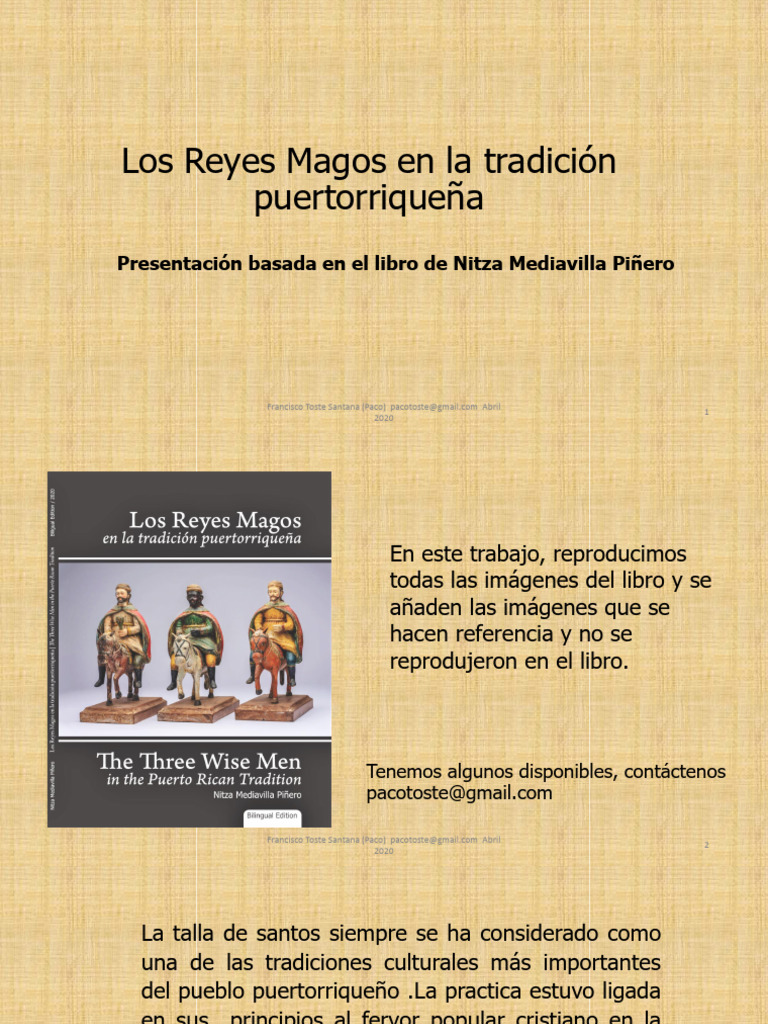 Reyes Magos en la cultura puertorriqueña | PDF | Natividad De Jesus ...