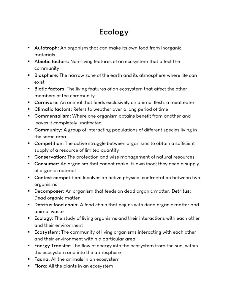 4. Ecology | PDF | Ecosystem | Chlorofluorocarbon