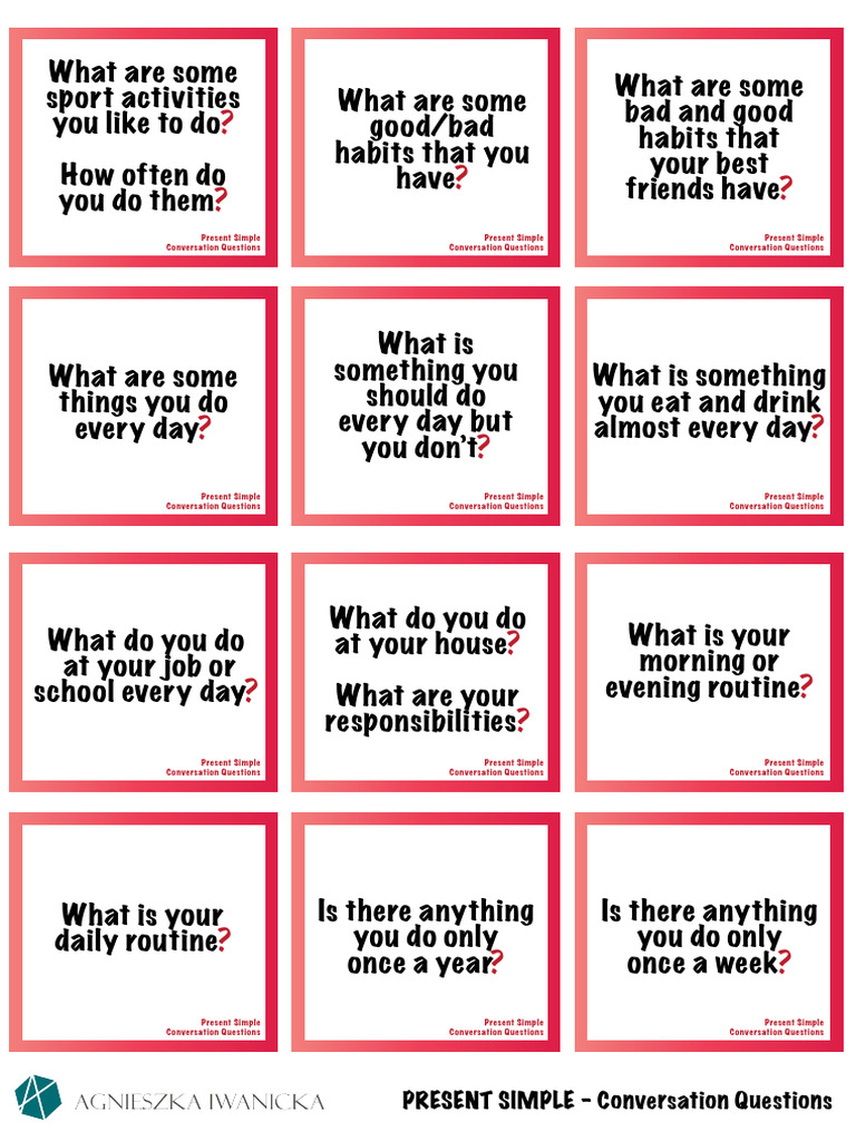 Present Simple Conversation Questions | PDF