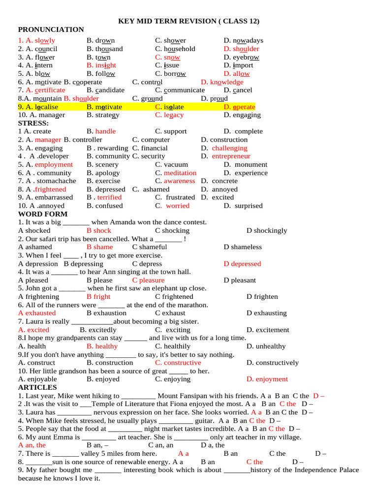 Key Mid Term Revision Class 12 | PDF | Walt Disney | Creativity