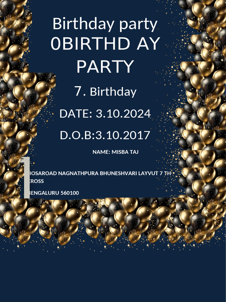 Birthday Party | PDF