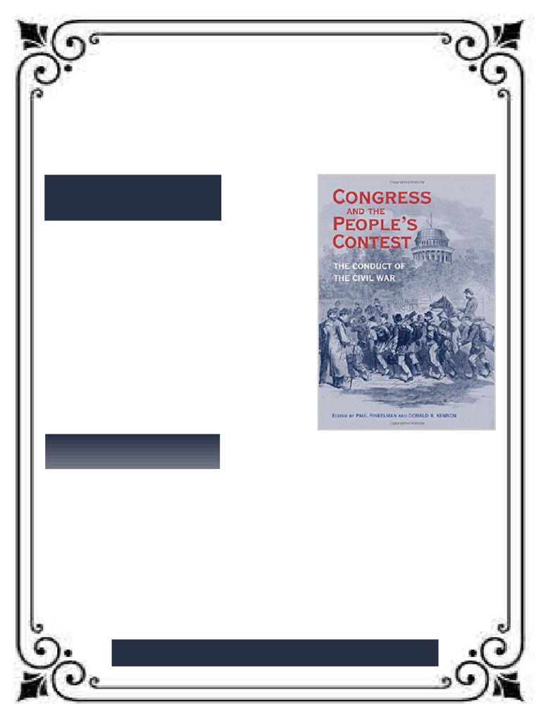 Congress and the People s Contest The Conduct of the Civil War 1st ...