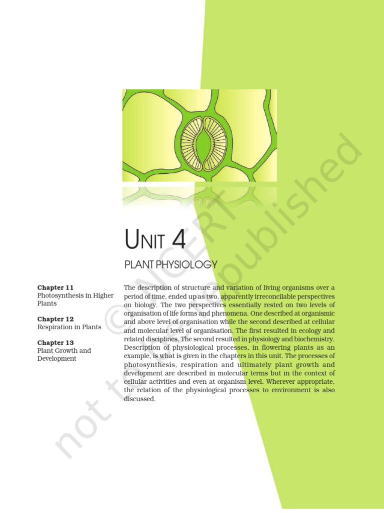 Photosynthesis in Higher Plants Annotated NCERT | PDF | Photosynthesis ...