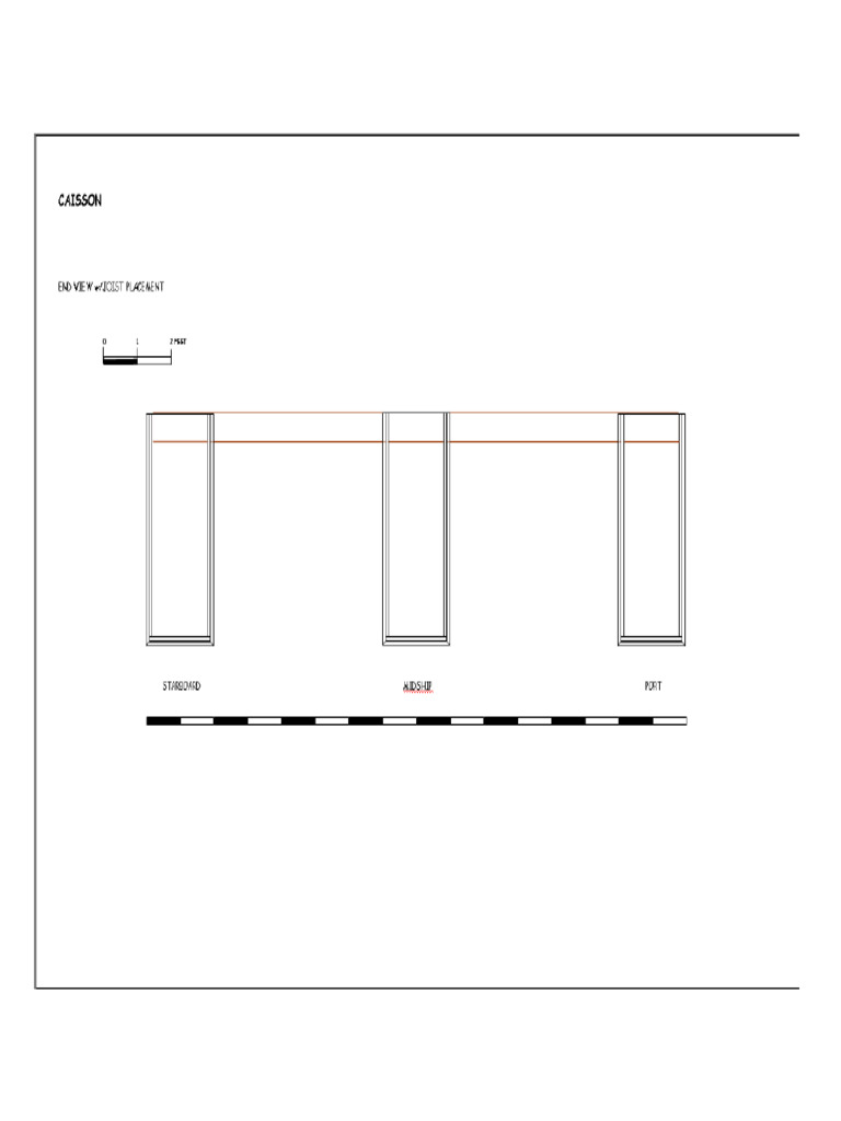 Caisson Pontoon Sketch | PDF