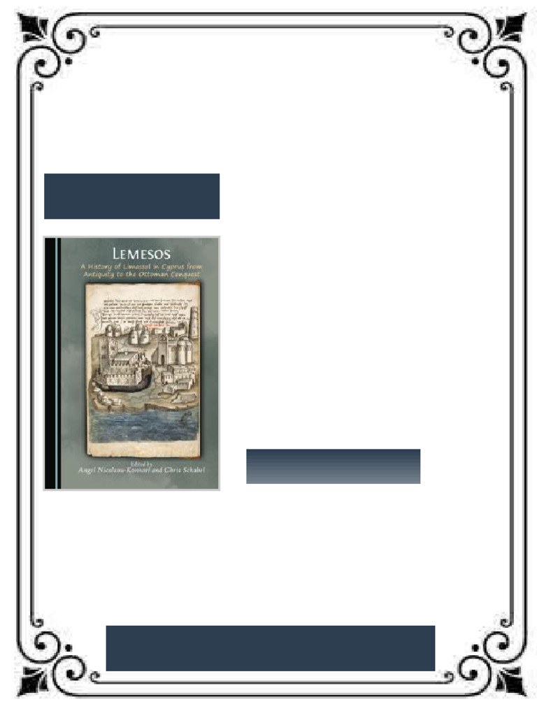 Lemesos A History of Limassol in Cyprus from Antiquity to the Ottoman ...