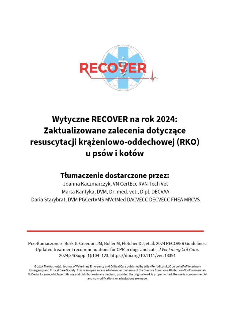 2024 RECOVER Guidelines PL | PDF