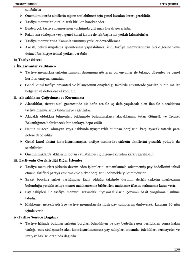 Ticaret Hukuku - Refik Hoca-32 | PDF