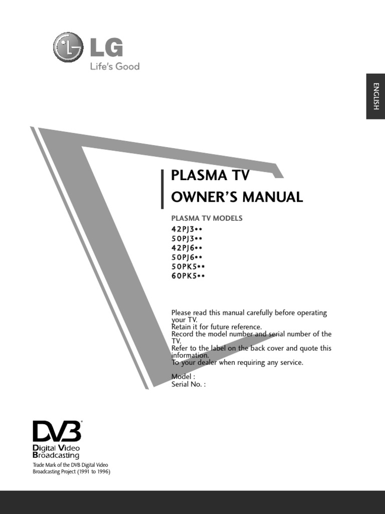 Plasma TV Owner's Manual Guide | PDF | Hdmi | Menu (Computing)