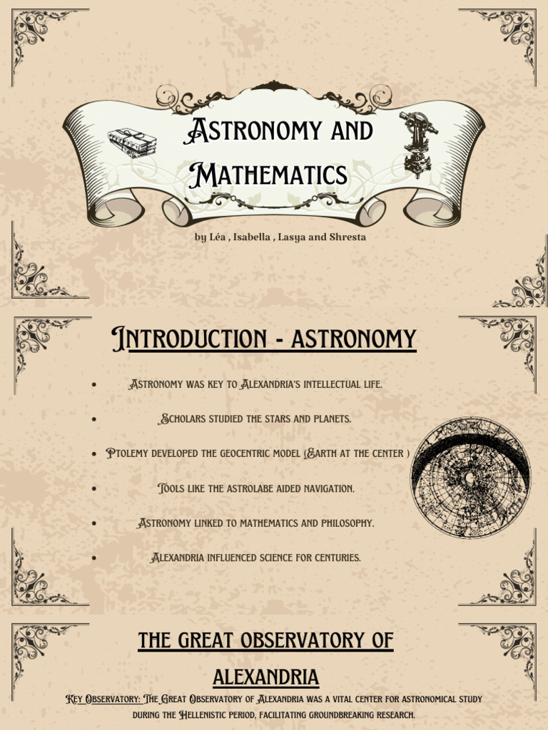 Astronomy and Mathematics | PDF | Mathematics | Ptolemy
