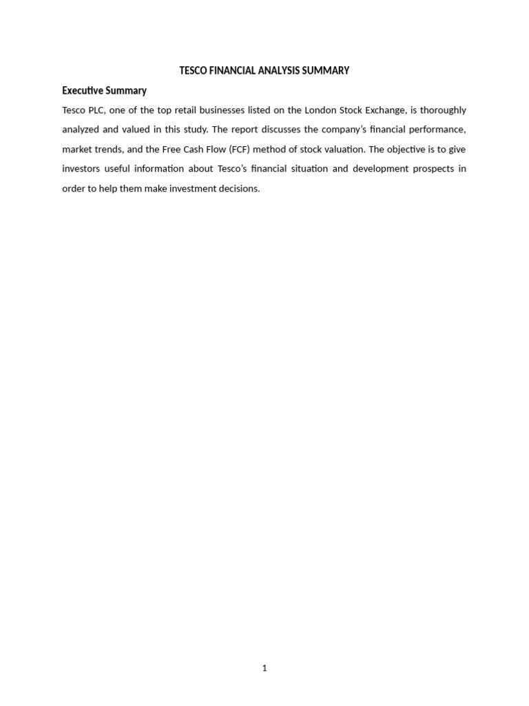 Tesco Financial Performance Analysis 2023 | PDF | Capital Structure ...