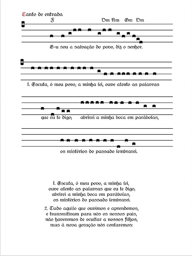 Canto de Entrada | PDF