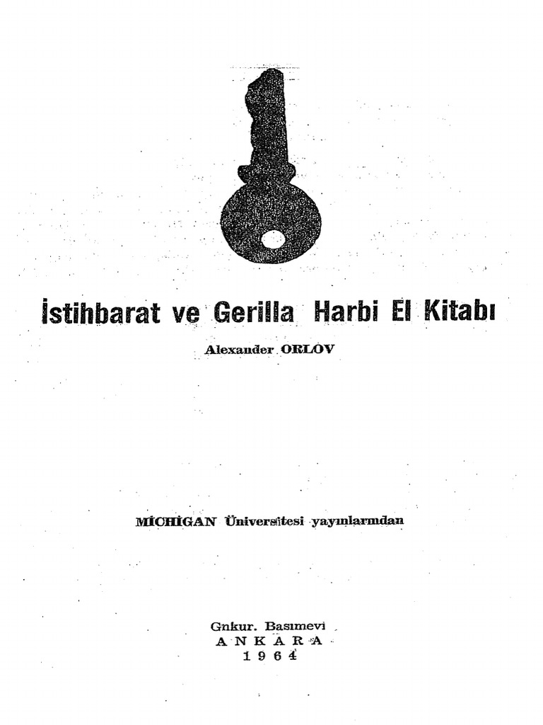 Alexander Orlov - İstihbarat ve Gerilla Harbi El Kitabı - - 510фС6 | PDF