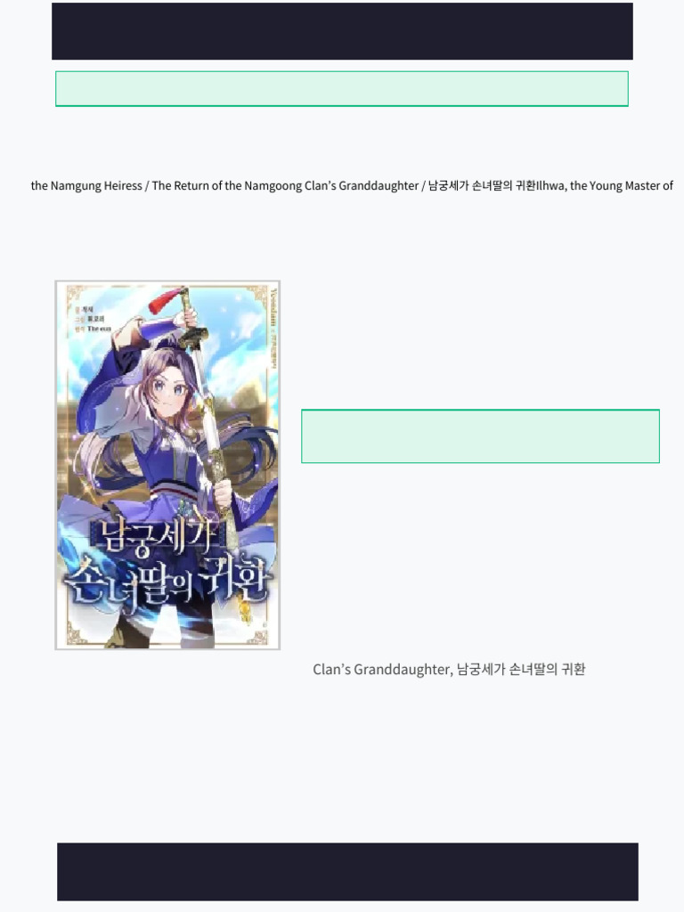 Return of the Namgung Clan’s Granddaughter Chapter 39 Long-Running Manga Series | PDF | Scottish ...
