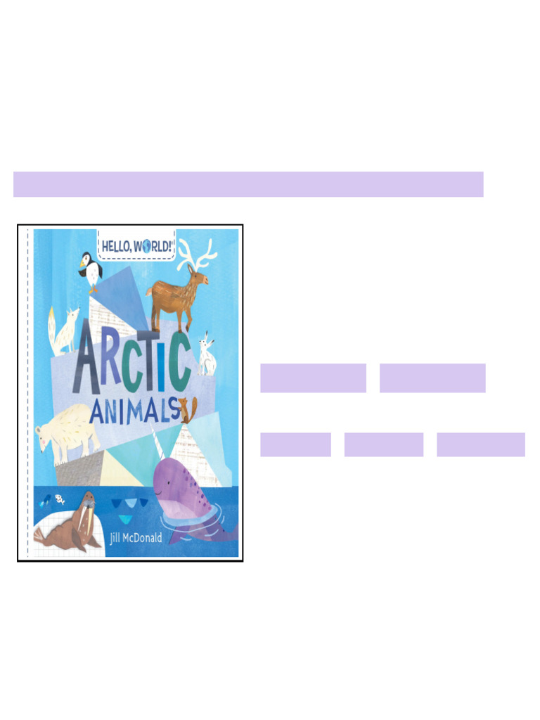 (Ebook) Hello, World! Arctic Animals by Jill McDonald ISBN ...