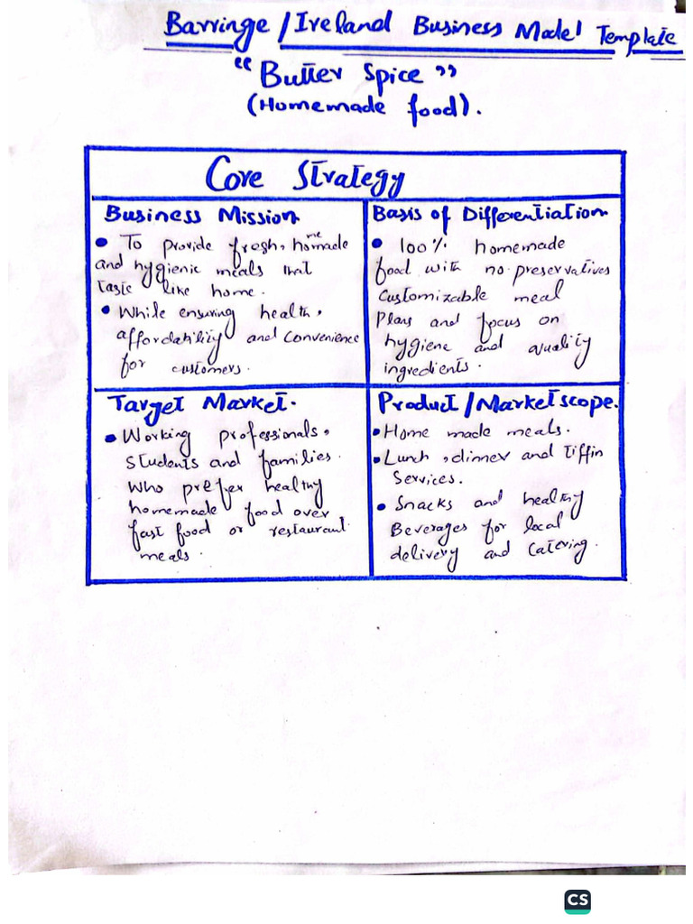 Business Model Template | PDF