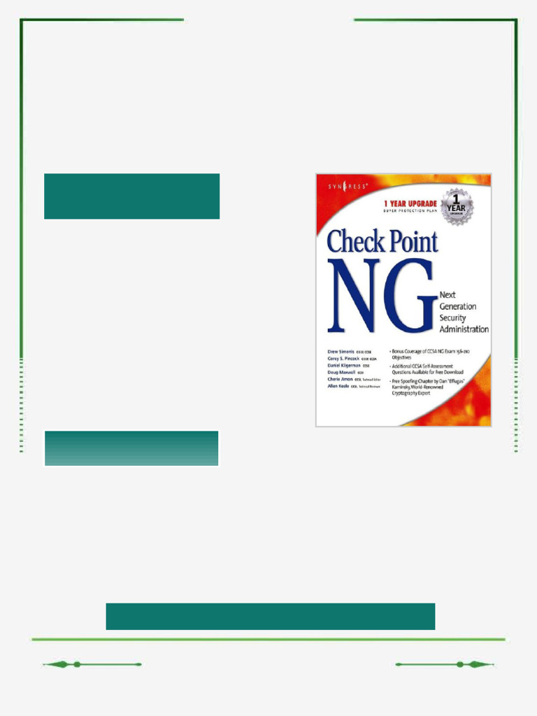 Check Point NG VPN 1 Firewall 1 Advanced Configuration and ...