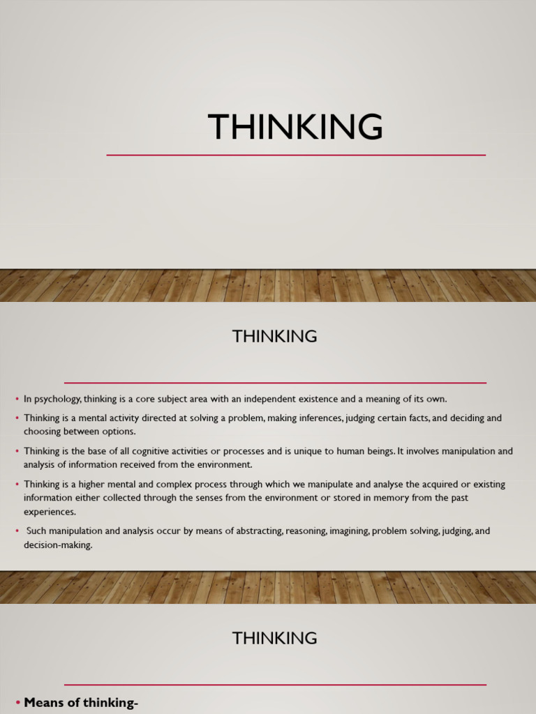 Understanding Human Thinking Processes | PDF | Concept | Thought