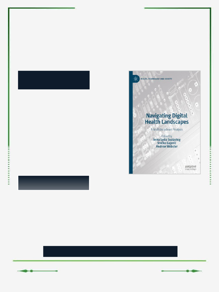 Navigating Digital Health Landscapes: A Multidisciplinary Analysis Anna ...