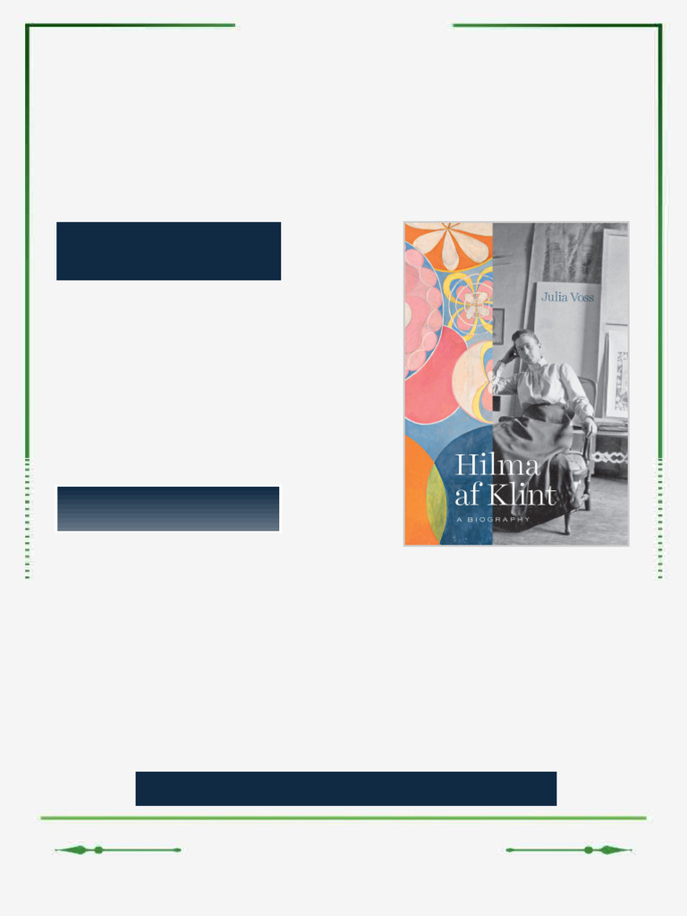 Hilma af Klint A Biography 1st Edition Julia Voss eBook cross-format ...