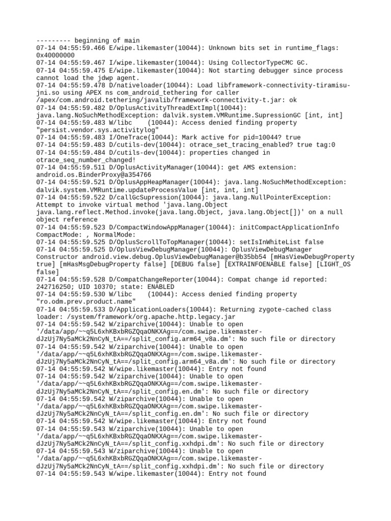 logcat_14_07_2025 | PDF | Java (Programming Language) | Computing