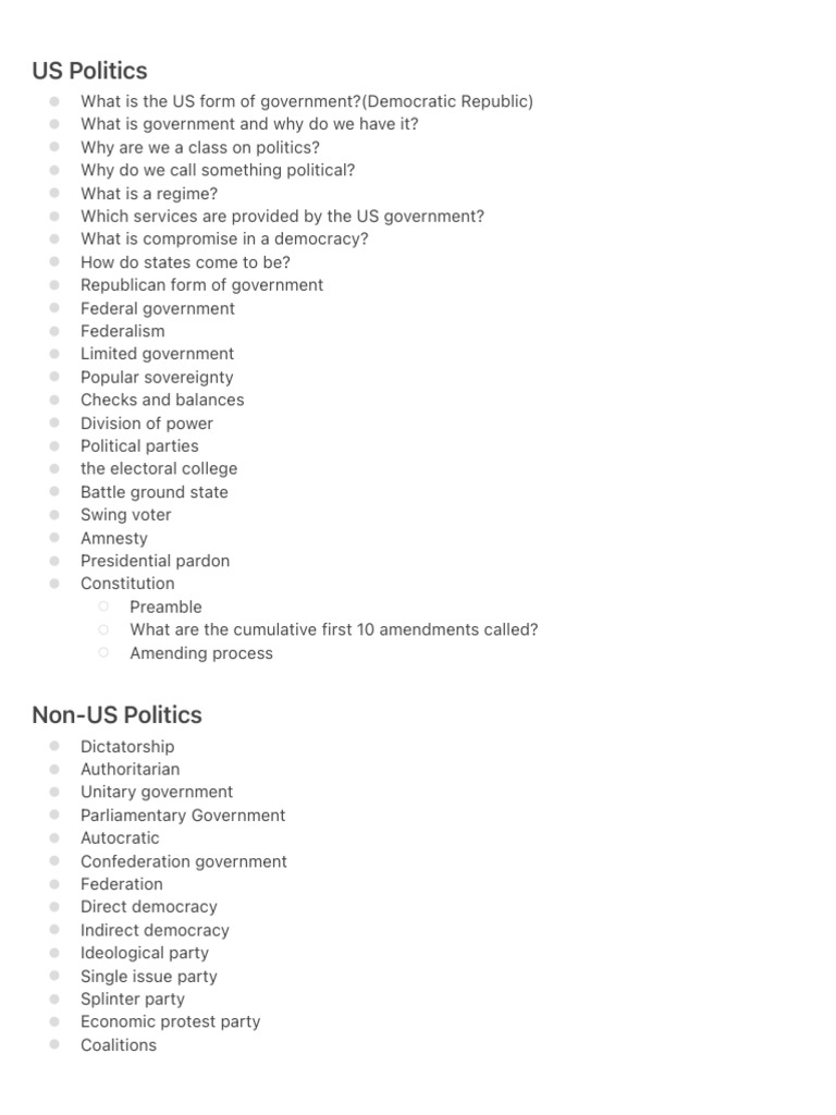 US Government Structure and Functions | PDF | United States Congress ...