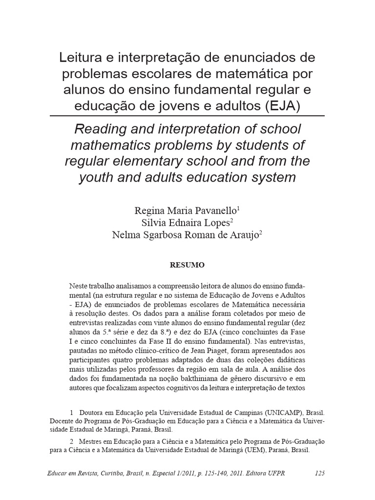F 2011 Pavanello_et_2011 Leitura_Interpret_Enunciados SOLE BAKHTIN ...