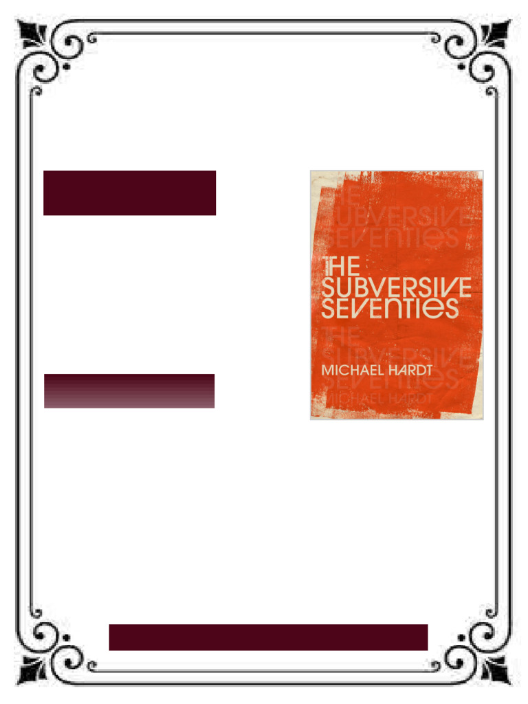 The Subversive Seventies Michael Hardt ebook detailed chapter file ...