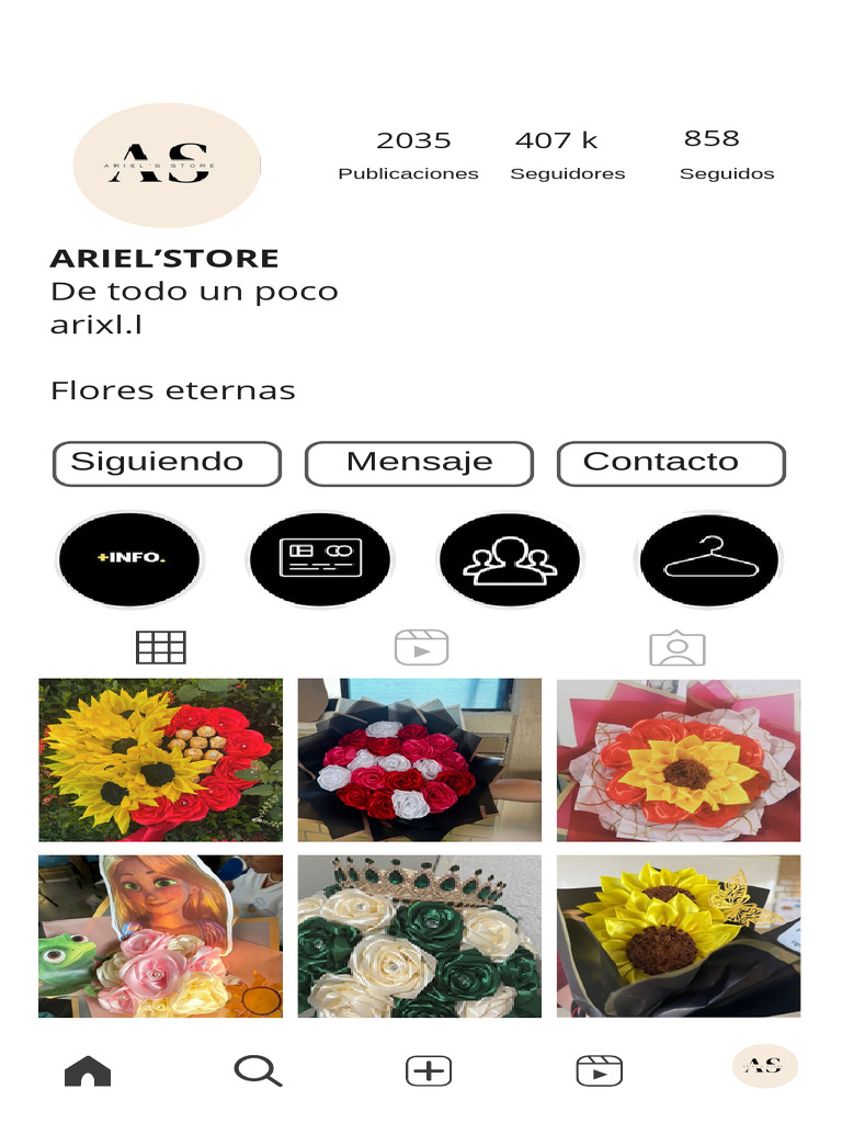 Tienda Ariel: Flores Eternas y Más | PDF