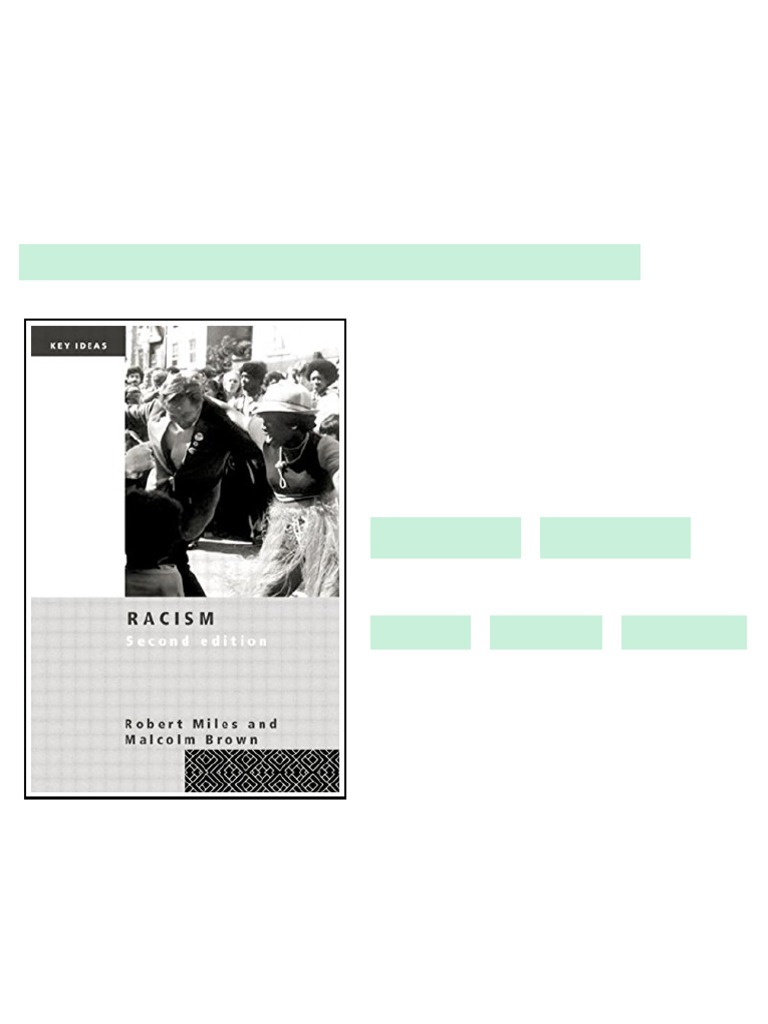 Racism Key Ideas Series 1st Edition Robert Miles - ebook and textbook ...