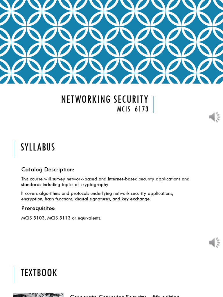 Inroduction Info and Network Security(1) | PDF