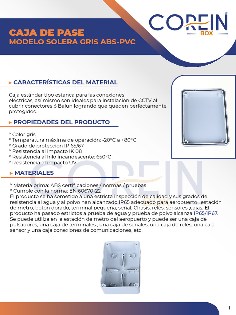 Caja de Pase Modelo Solera | PDF