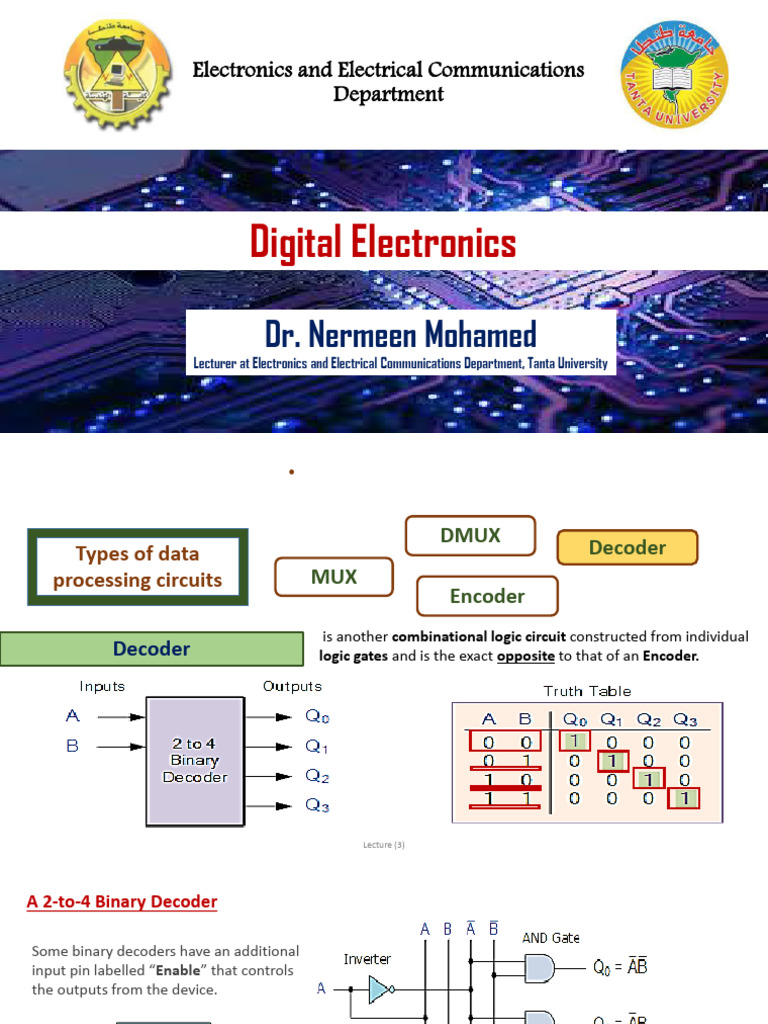 Digital Electronics: Data Processing Circuits | PDF | Logic Gate ...