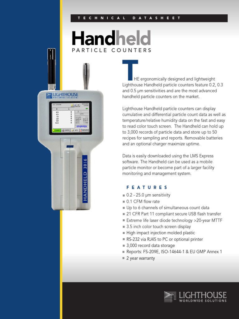 Lighthouse Handheld Particle Counter | PDF | Computer Engineering ...