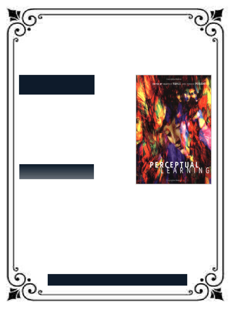 Perceptual learning 1st Edition Manfred Fahle ebook redesigned version ...