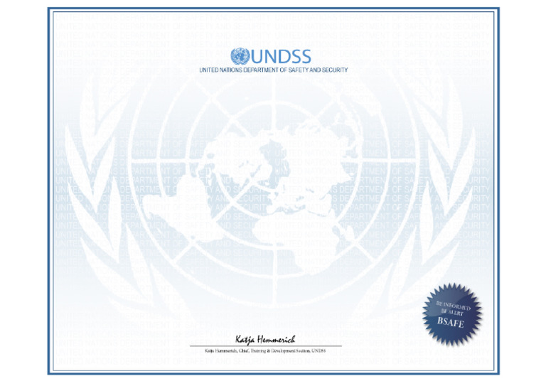 BSAFE Course Completion Certificate | PDF