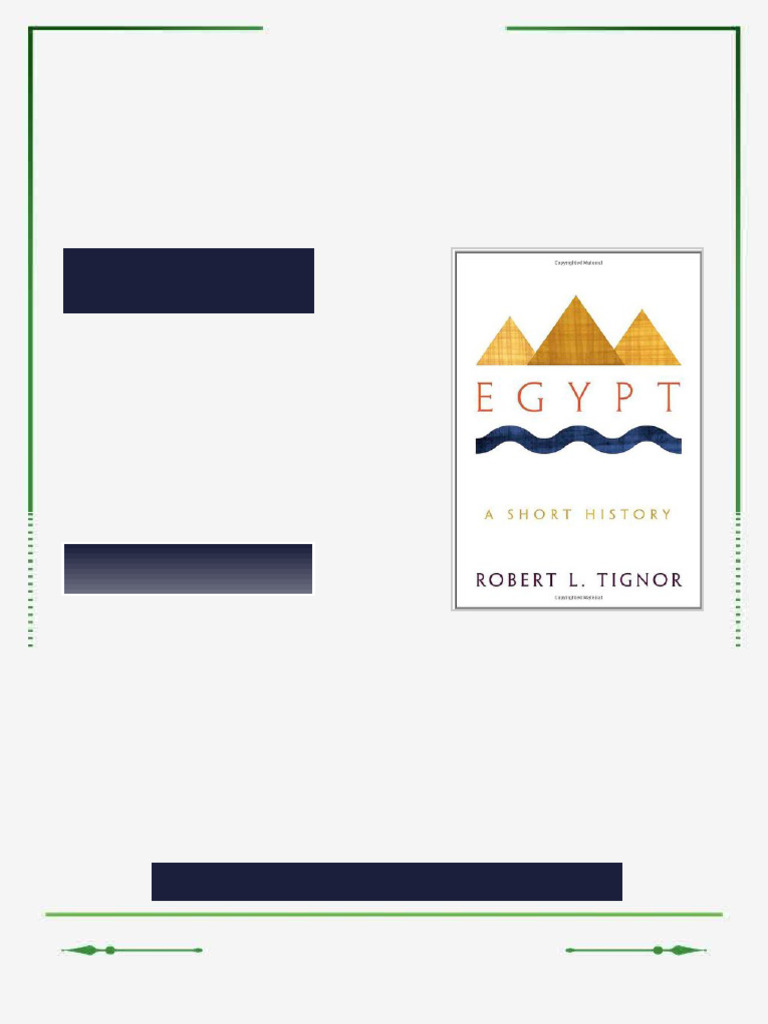 Egypt A Short History Robert L. Tignor ebook reading bundle | PDF ...