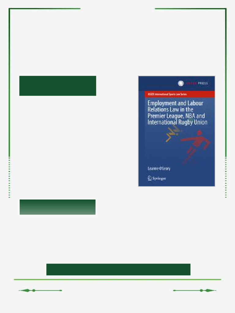 Employment and Labour Relations Law in the Premier League NBA and ...