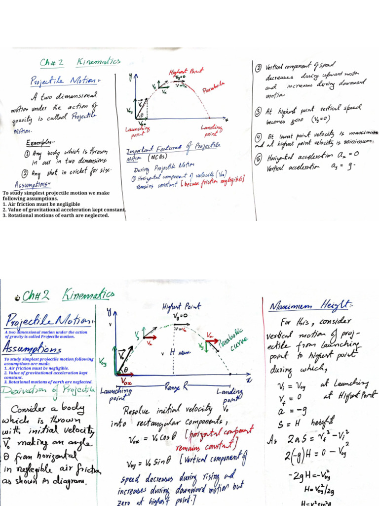 Projectile Motion | PDF