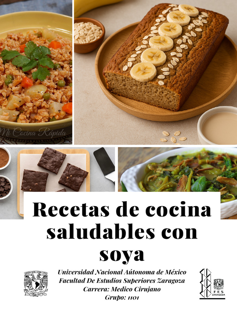 Recetas Saludables con Soya Fáciles | PDF | Taco | Postres