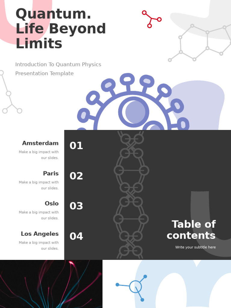 Quantum Physics Presentation Template | PDF | Infographics | Innovation