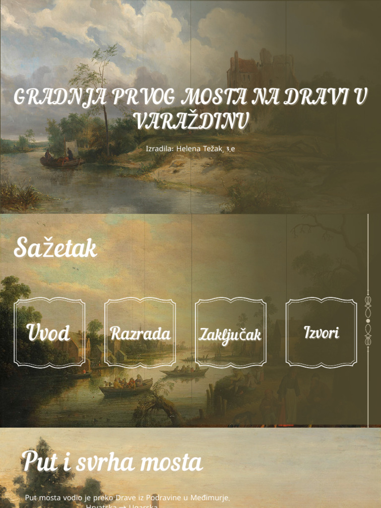 Gradnja Prvog Mosta Na Dravi u Varaždinu | PDF