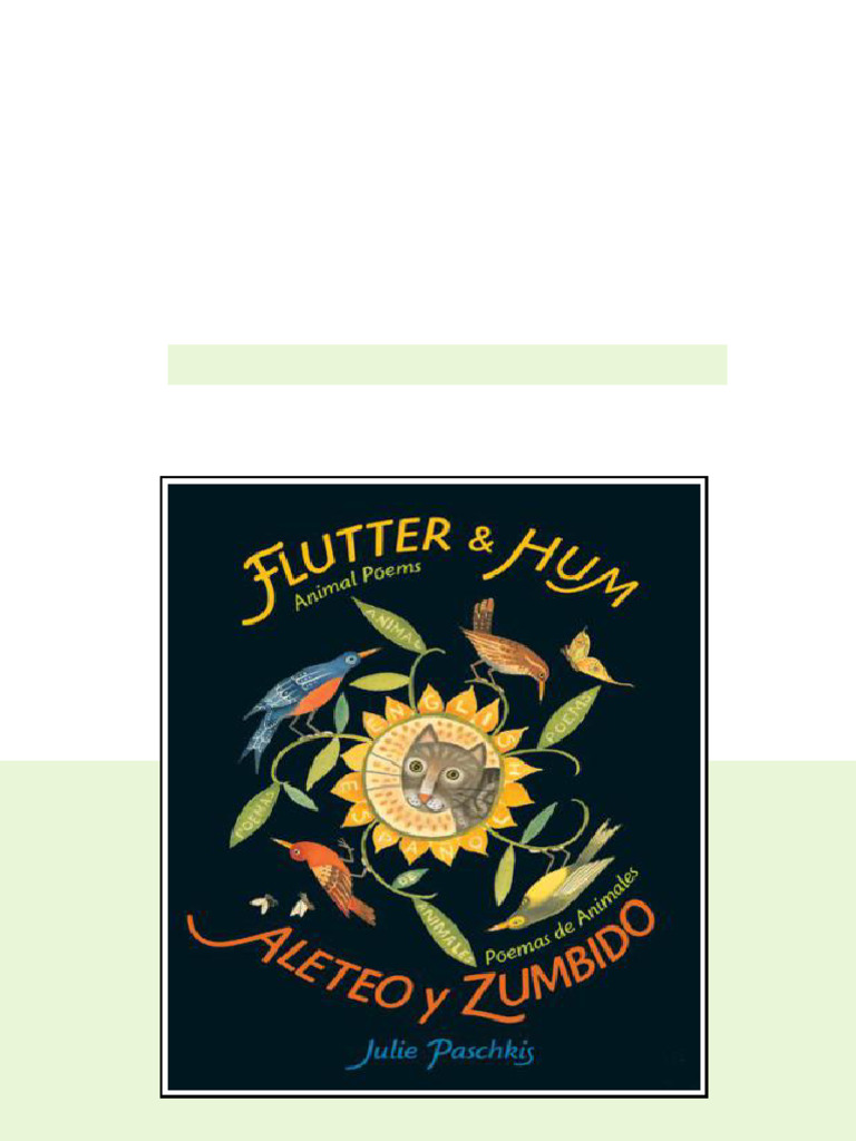 Flutter And Hum Aleteo Y Zumbido Animal Poems Poemas De Animales ...