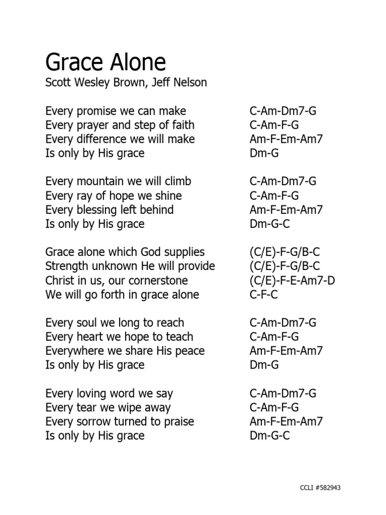 Grace Alone [C] | PDF