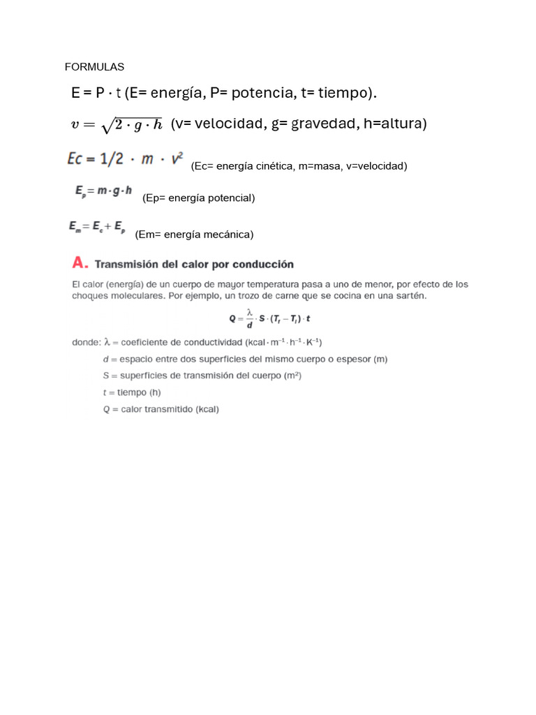 FORMULAS | PDF