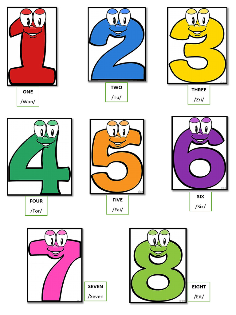 Flash Acrd Numbers 1 to Ten (4) | PDF
