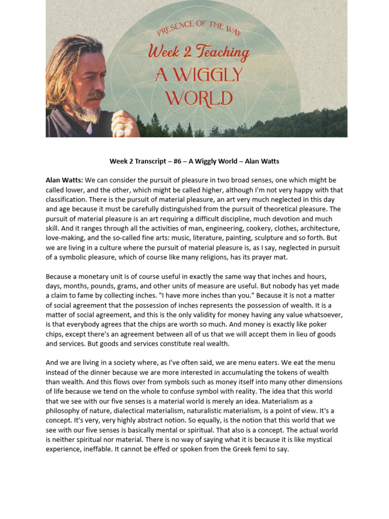 Week 2 Transcript - Teaching 6 | PDF | Concept | Paganism
