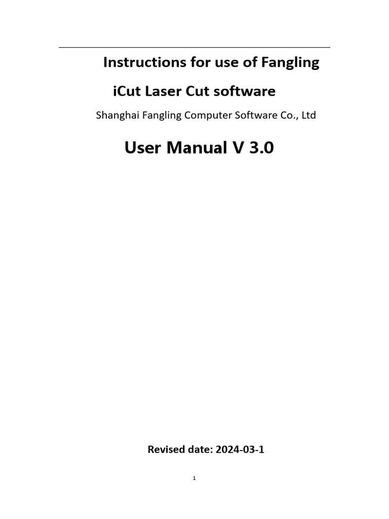 iCut Laser Cut Software User Manual | PDF | Button (Computing) | Ellipse
